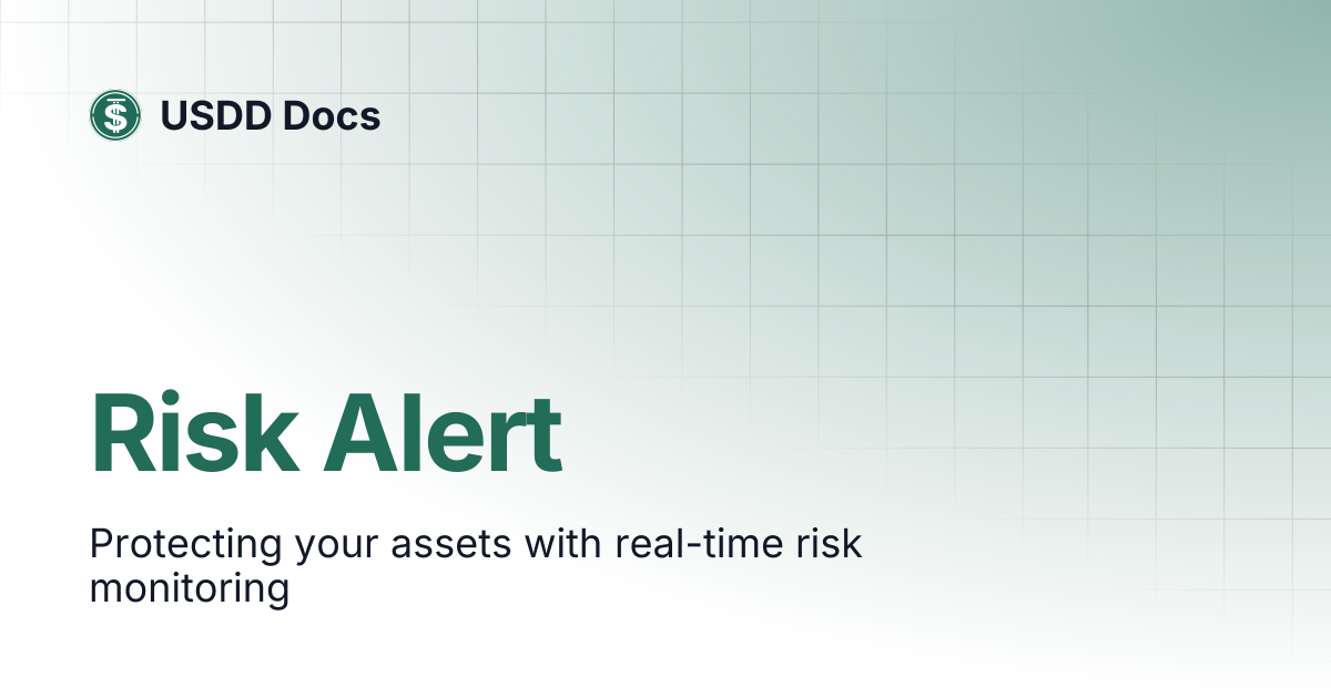 Risk Alert | USDD Docs